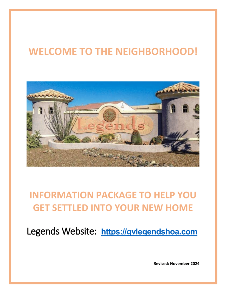 Legends Documents – GV Legends HOA